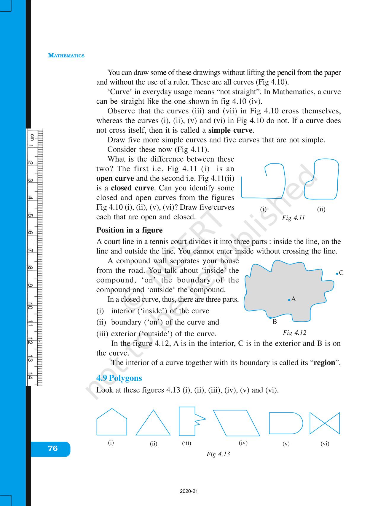 Basic Geometrical Ideas - NCERT Book of Class 6 Mathematics
